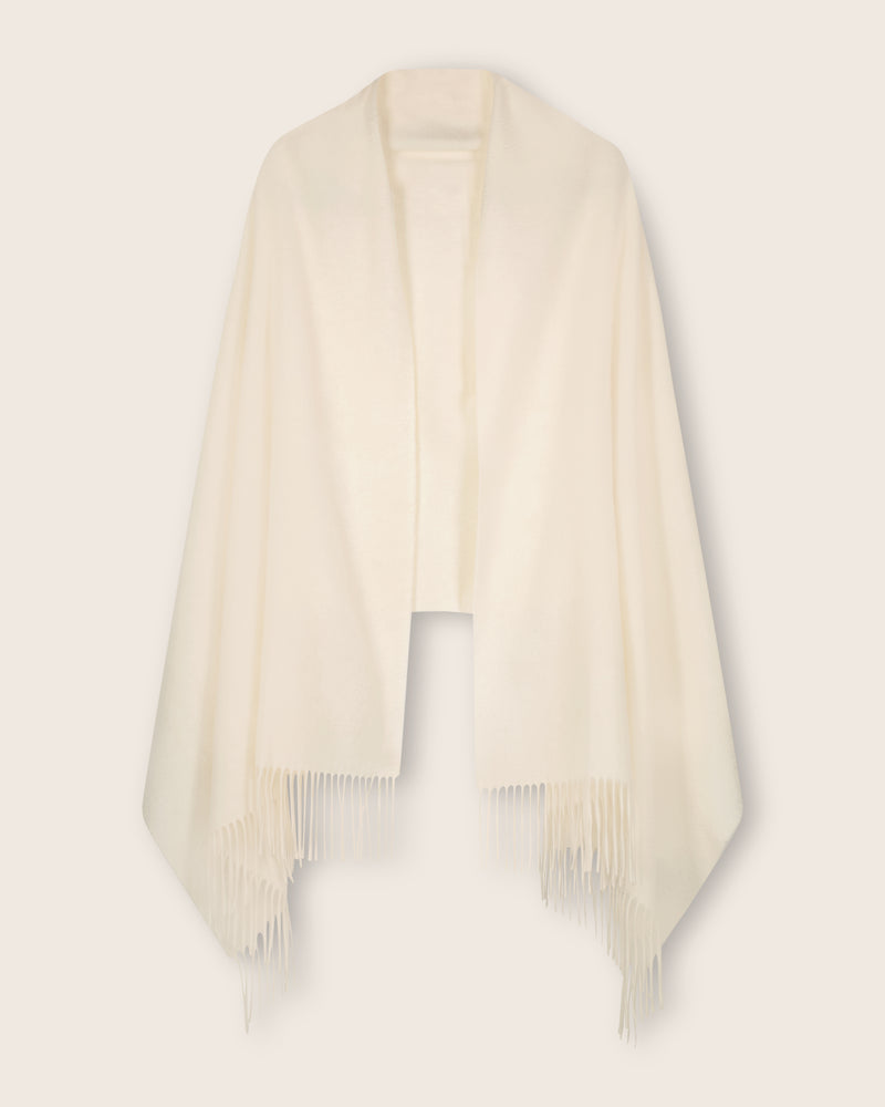 Cashmere Wrap with Long Fringe Detail | Sofia Cashmere – SofiaCashmere