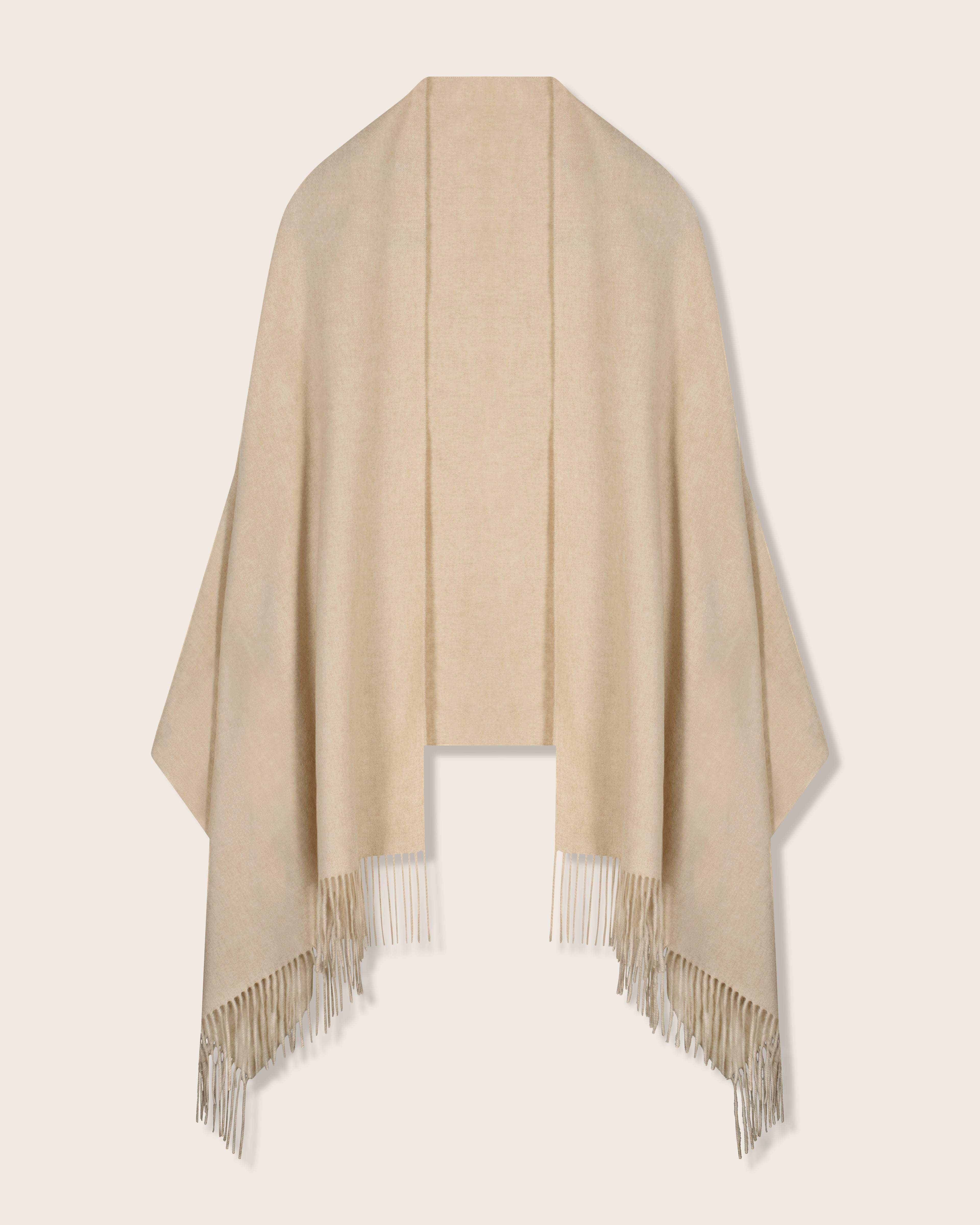 Cashmere Wrap with Long Fringe Detail | Sofia Cashmere – SofiaCashmere